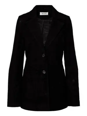 RÓHE Suede Blazer - Black