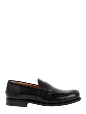 Church's Pembrey Leather Penny Loafers - Black