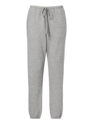 THE ROW Teo Cashmere And Cotton Sweatpants - Grey