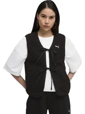 PUMA Wardrobe Essentials Fleece Vest - Black
