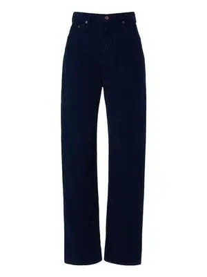 Victoria Beckham High-rise Corduroy Pants - Blue