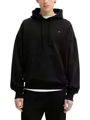 DIESEL Logo-embroidered Hoodie - Black