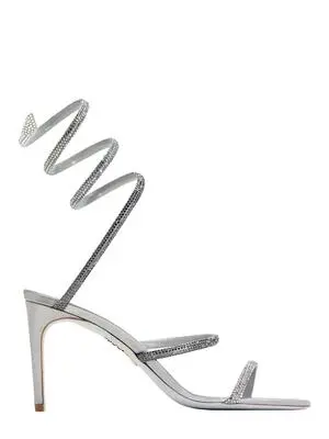 Rene Caovilla 95mm Cleo Embellished Sandals - Silver