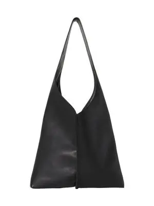 THE ROW Small Bindle Stitch Leather Handbag - Black