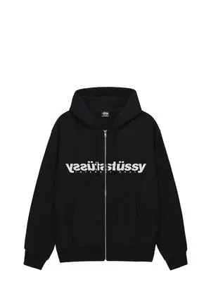 StÜssy Mirror Zip Hoodie - Black