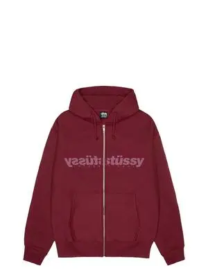 StÜssy Mirror Zip Hoodie Red