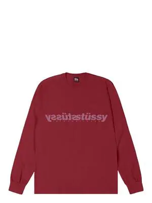 StÜssy Mirror Long-sleeve Tee - Red