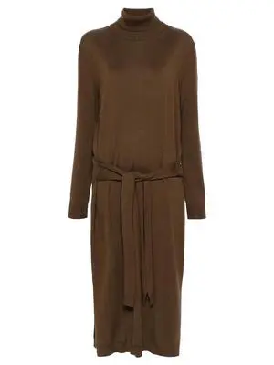 LEMAIRE Trompe L'oeil Dress - Brown