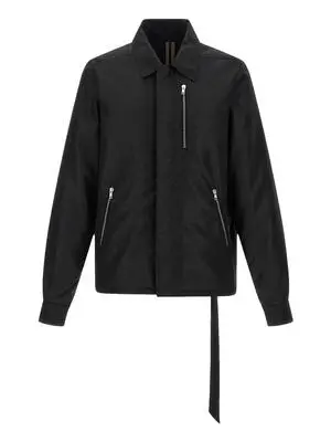 Rick Owens Concealed Zip-front Jacket - Black