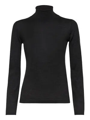 Brunello Cucinelli Cashmere-silk Turtleneck Sweater - Black