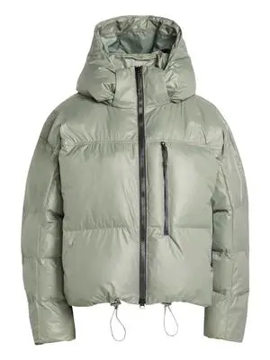 Stella McCartney Truenature Short Padded Hooded Jacket - Green