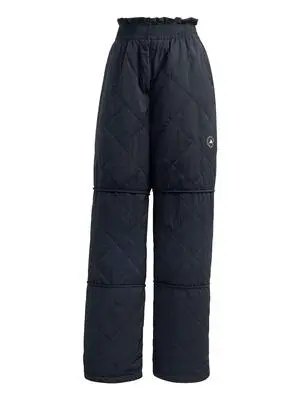 Stella McCartney Logo Quilted Track Pant - Black