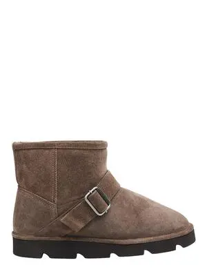 Brunello Cucinelli Suede Shearling-lined Ankle Boots - Torba