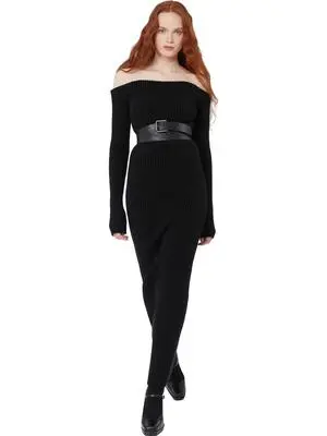 Max Mara Wool And Cashmere Sheath Dress - Black