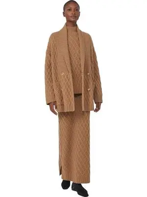 Max Mara Yarn High-Neck Jumper Camel