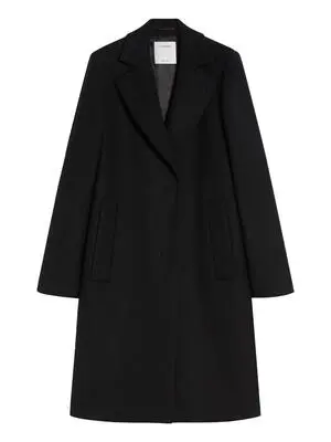 Max Mara Double-sided Wool Coat - Black
