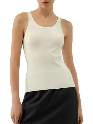 Lilysilk Basic Silk Tank Top Natural White