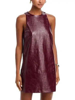 Aqua Lace Flounce Sleeveless Dress - Orange Red | Editorialist