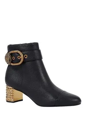 Kurt Geiger Mayfair Eagle Head Buckle Ankle Boots - Black