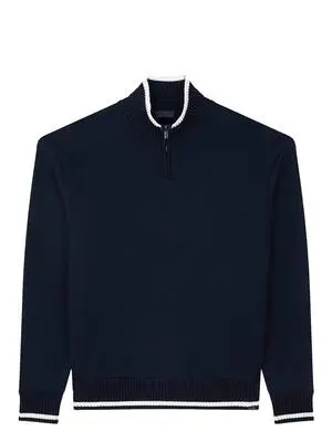 Paul & Shark Half-Zip Wool Sweater Blue
