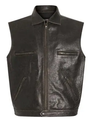 Dolce & Gabbana Leather Jacket - Black