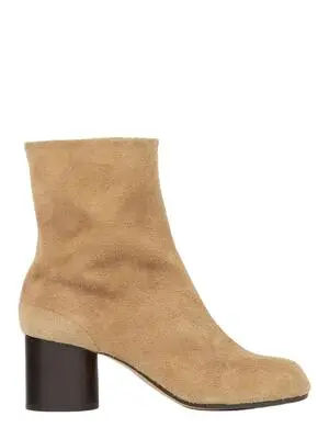 MAISON MARGIELA Maison Margiela Tabi 60 Suede Ankle Boots Beige