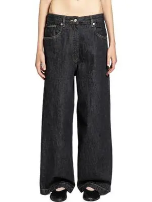 Studio Nicholson Curved Leg Jeans - Black
