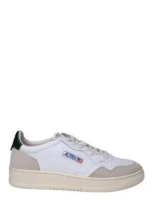 AUTRY Two-tone Leather Sneakers - White