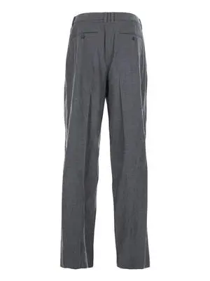 DUNST Tailored Trousers With Front Pleats - Grey