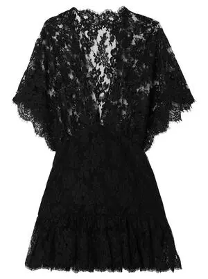 CHLOÉ Cotton-Blend Lace Mini Dress