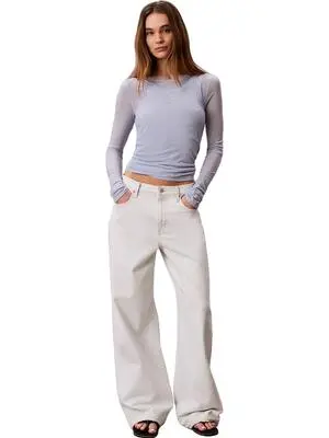 Calvin Klein Wide Leg Jeans - Bleached Light