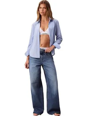 Calvin Klein Wide Leg Jeans - Classon Blue