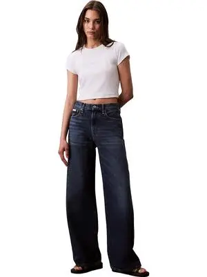 Calvin Klein Calvin Klein Jeans Wide Leg Jeans Tinted Horseshoe