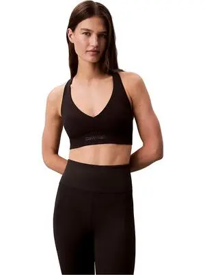 Calvin Klein Soft Sport Medium Impact Sports Bra - Black