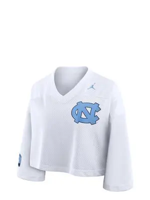 JORDAN North Carolina Dri-fit College Cropped Top - White