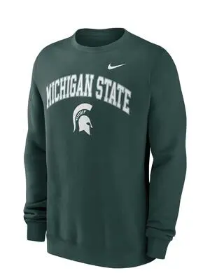 Nike Michigan State Arch College Pullover Crew - Green