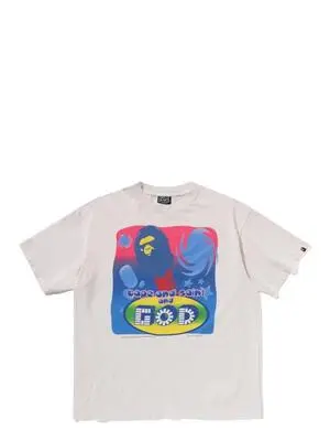 A BATHING APE X Saint Mxxxxxx God Tee Shirt - White