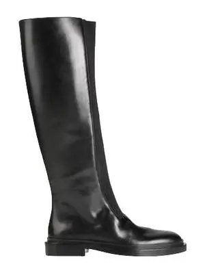 JIL SANDER Leather Riding Boots - Black