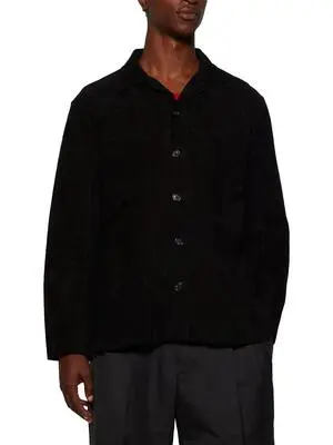 BODE Suede Overshirt - Black