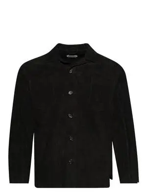 BODE Suede Overshirt Black Black