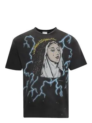 SAINT MXXXXXX Maria Short Sleeve Tee - Black