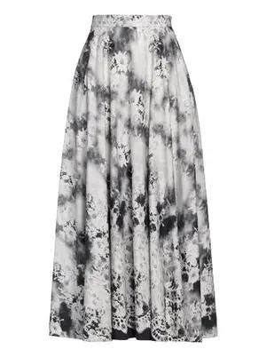 MSGM Maxi Cotton Skirt - Off White