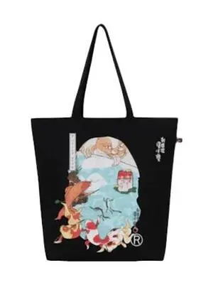 A BATHING APE X Ukiyoe Tote Bag - Sax