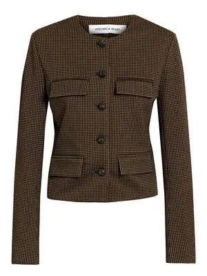 VERONICA BEARD Berkley Houndstooth Tweed Jacket
