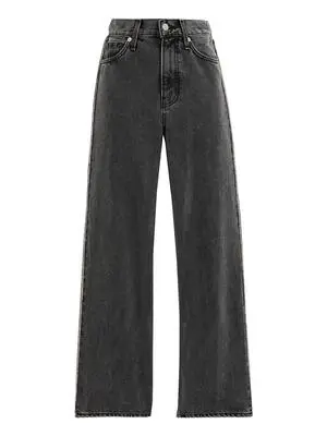 Veronica Beard Dylan Crystal-embellished Straight-leg Jeans - Charcoal