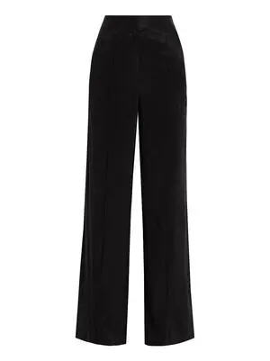 Veronica Beard Grigore Cupro-blend Wide-leg Pants - Black