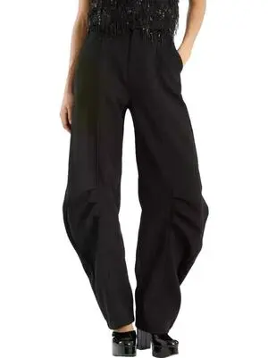 ROTATE BY BIRGER CHRISTENSEN Pleated Trousers Black