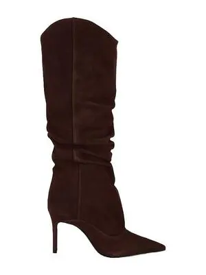 Schutz Maryana Up Slouch Boots - Root Brown