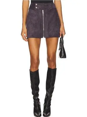 Amanda Uprichard Becker Mini Skirt - Graphite