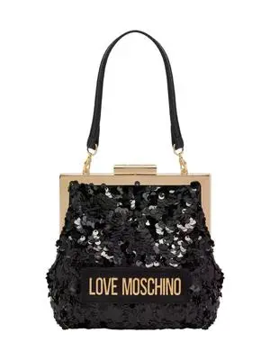 MOSCHINO Sequin Embellished Frame Bag